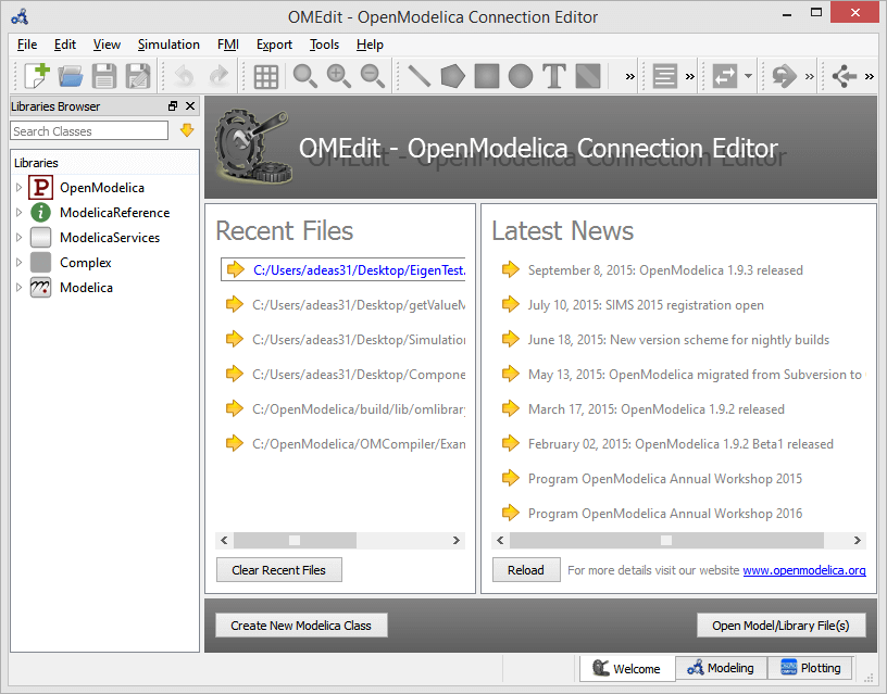 Omedit Openmodelica Connection Editor — Openmodelica Users Guide V1