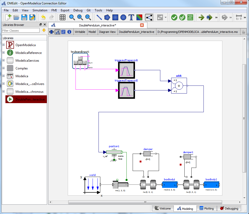 Omedit Openmodelica Connection Editor — Openmodelica Users Guide V1132 Documentation